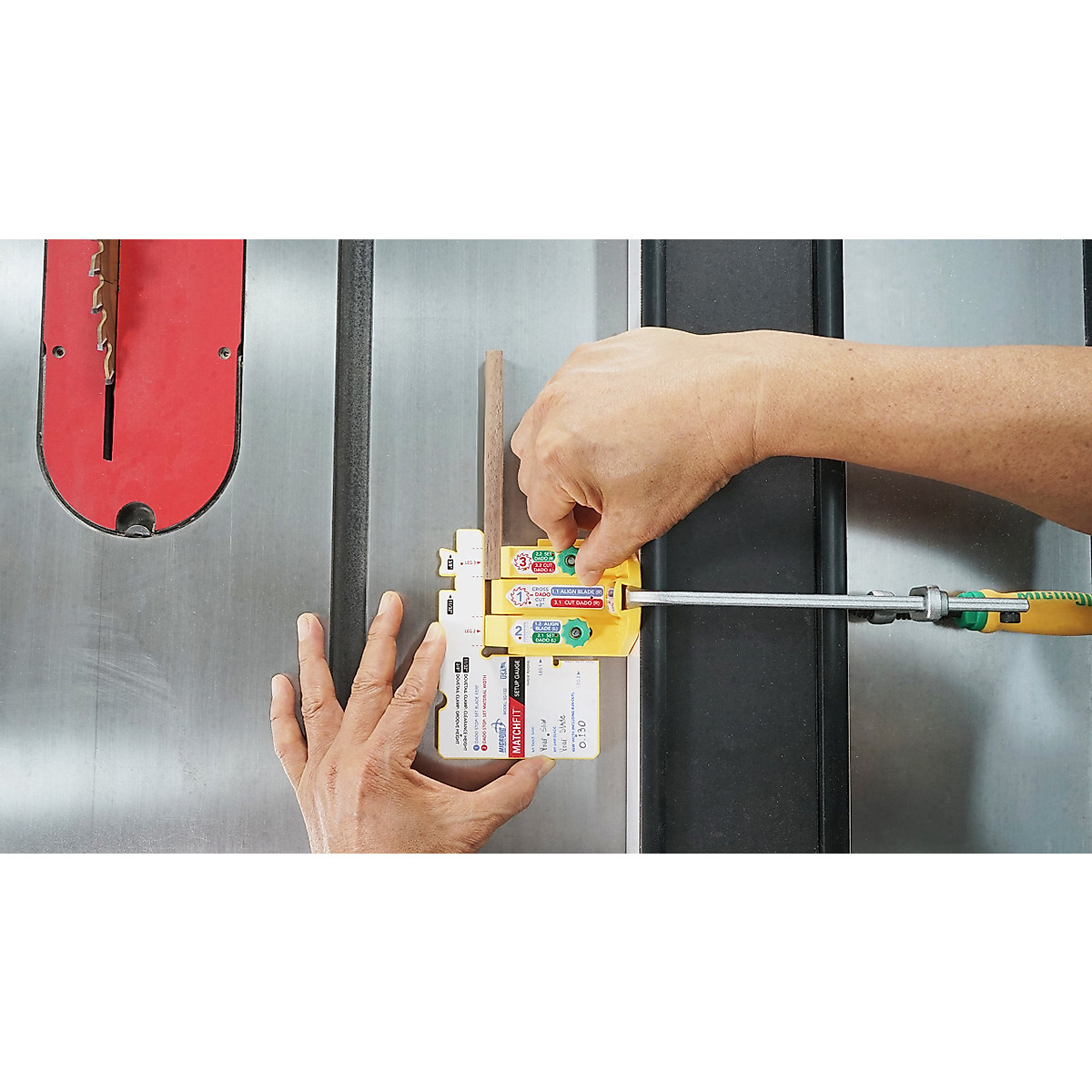 MICROJIG GRR-RIPPER MF-1004 Match Fit Dado Stop Pro, Yellow