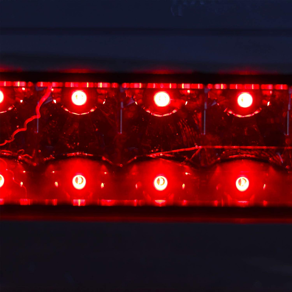 3rd Third Brake Light for 2003-2016 Ford Expedition Lincoln Navigator LED Bar Rear Lamp High Mount Stop light (Chrome Housing Smoke Lens)