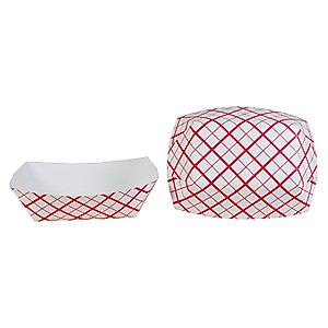 Southern Champion Tray 0433 #1000 Southland Paperboard Red Check Food Tray, 10 lb Capacity (Case of 250)