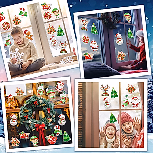 Gueevin 12 Pcs Diamond Painting Window Clings Kits Diamond Art Kits for Kids Glass Window Clings DIY Craft Kits Cute Diamond Art Painting Ornament for Adults Women Kids Gifts(Classic)
