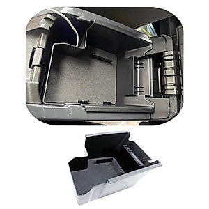 Vesul Center Console Storage Box Compatible with Ford Escape 2013 2014 2015 2016 ABS Tray Insert Armrest Organizer Glove Pallet