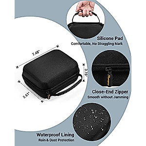 Memoking Case for M220 M200 Label Maker Portable Bluetooth Thermal Label Printer,Case for M200 M220 Label Printer - Storage Holder Tape Paper Roll & USB Cable, Black (Box Only)