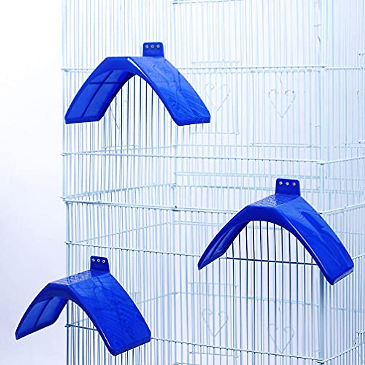 Balacoo 30Pcs Dove Rest Stand Lightweight Plastic Pigeon Perch Roost Bird Dwelling Stand Support Cage Accessories for Dove Pigeon and Other Birds Blue