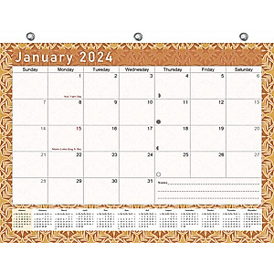 2024 Calendar 12 Months Student Calendar/Planner for 3-Ring Binder, Desk, or Wall -v025