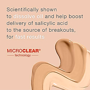 Neutrogena SkinClearing Oil-Free Acne and Blemish Fighting Liquid Foundation with.5% Salicylic Acid Acne Medicine, Shine Controlling Makeup for Acne Prone Skin, 85 Honey, 1 fl. oz