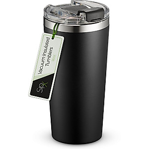 SIPX™ Triple-Insulated Tumblers - 16oz. Premium Modern Tumbler With Lid, insulated Cup Keeps Hot For 6 Hours, Stainless Steel Tumbler Made Of Sustainable Material, Coffee Travel Mug For Home & Office