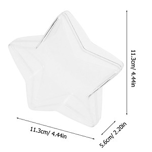 Cabilock Five Pointed Star Shaped Storage Box Manicure Sorting Box Desktop Organizer Bead Organizer Craft Storage Container