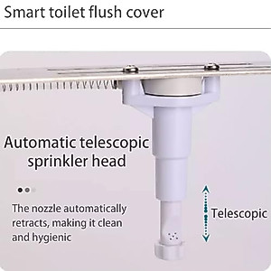 Generic Toilet Bidet Attachment A Non Electric Self Cleaning Water Sprayer with Adjustable Water Pressure Nozzle Angle Control(Color:A)