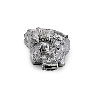 Arthur Court Extra Large Cow Beef Serving Carving Tray Cast Aluminum 36 inch Long x 12 inch Wide