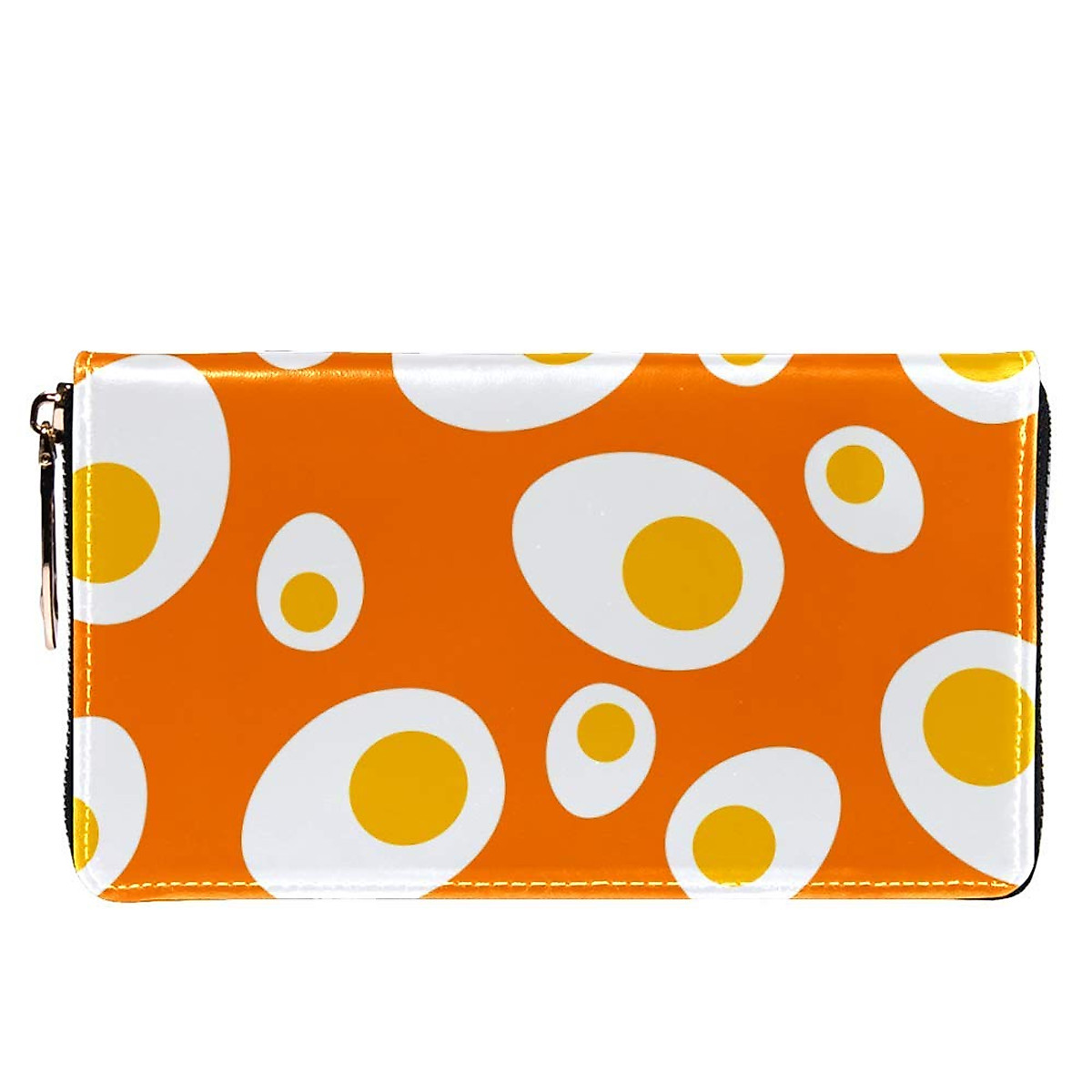 Inhomer Half Egg Women Leather Wallet Purse Organizer for Women Girl