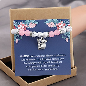 TGBJE The Koala Bear Necklace Koala Spirit Animal Inspirational Gift for Women Daughter Koala Charm Jewelry (Koala Bracelet)