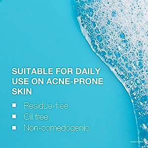 Neutrogena Oil-Free Acne Fighting Face Wash, Daily Cleanser with Salicylic Acid Acne Treatment, 9.1 Fl Oz (Pack of 3)
