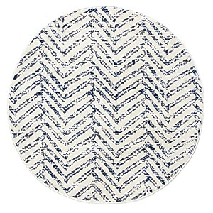 nuLOOM Rosanne Geometric Area Rug, 4' Round, Blue