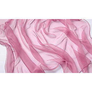 K-Elewon Solid Color Silk Scarf Fashion Scarves Wrap Long Lightweight Shawls for Women
