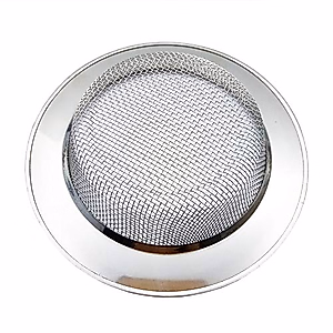 2 PCS Stainless Steel Kitchen Sink Strainers,Large Wide Rim 4.3" Diameter,Rust-Free,Perfect for Garbage Disposals Prevent Food Clogging Your Sink Fine Mesh