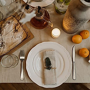 DAFU Stainless Steel Dinner Knives Silverware Cutlery Table Knives Mirror Polished Dishwasher Safe - Pack of 12 （Silver 9 Inches）