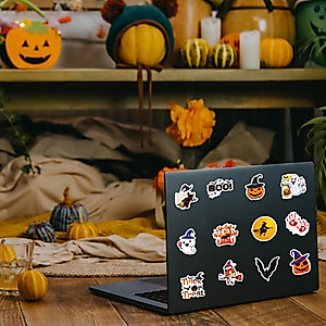 Non-Repeating Halloween Stickers, Halloween Party Favors,Vinyl Waterproof Holiday Party Stickers, Kids and Youth Adult Party Favors Gifts Crafts- Halloween Decorations