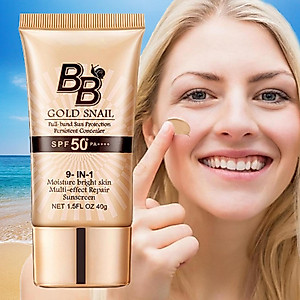 Rosarden BB Cream Tinted Moisturizer With SPF 50, Hydrating Formula Face Sunscreen For All Skin Types, Oil-Free, Light (01)