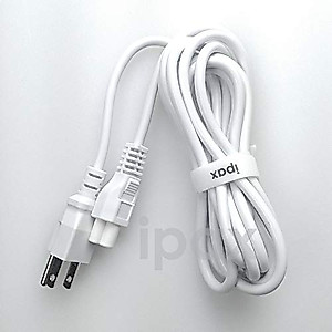 Ipax 15 Feet Long White AC Power Supply Cord Cable Compatible with for LG 32LB560B LG 42LB5600 LG 42LB5800 LG 42LF5600 UB LG 42LN5300 LG 47LN5400 LG 49LB5550 LG 55LF6000 LG 60LN5400 HD TV