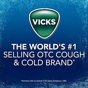 Vicks VapoCOOL SEVERE Medicated Sore Throat Drops, Fast-Acting Max Strength Relief, Soothes Sore Throat Pain Caused by Cough, Powerful Vicks Vapors, Menthol, Cherry Freeze, 225 Total (5 Packs of 45)