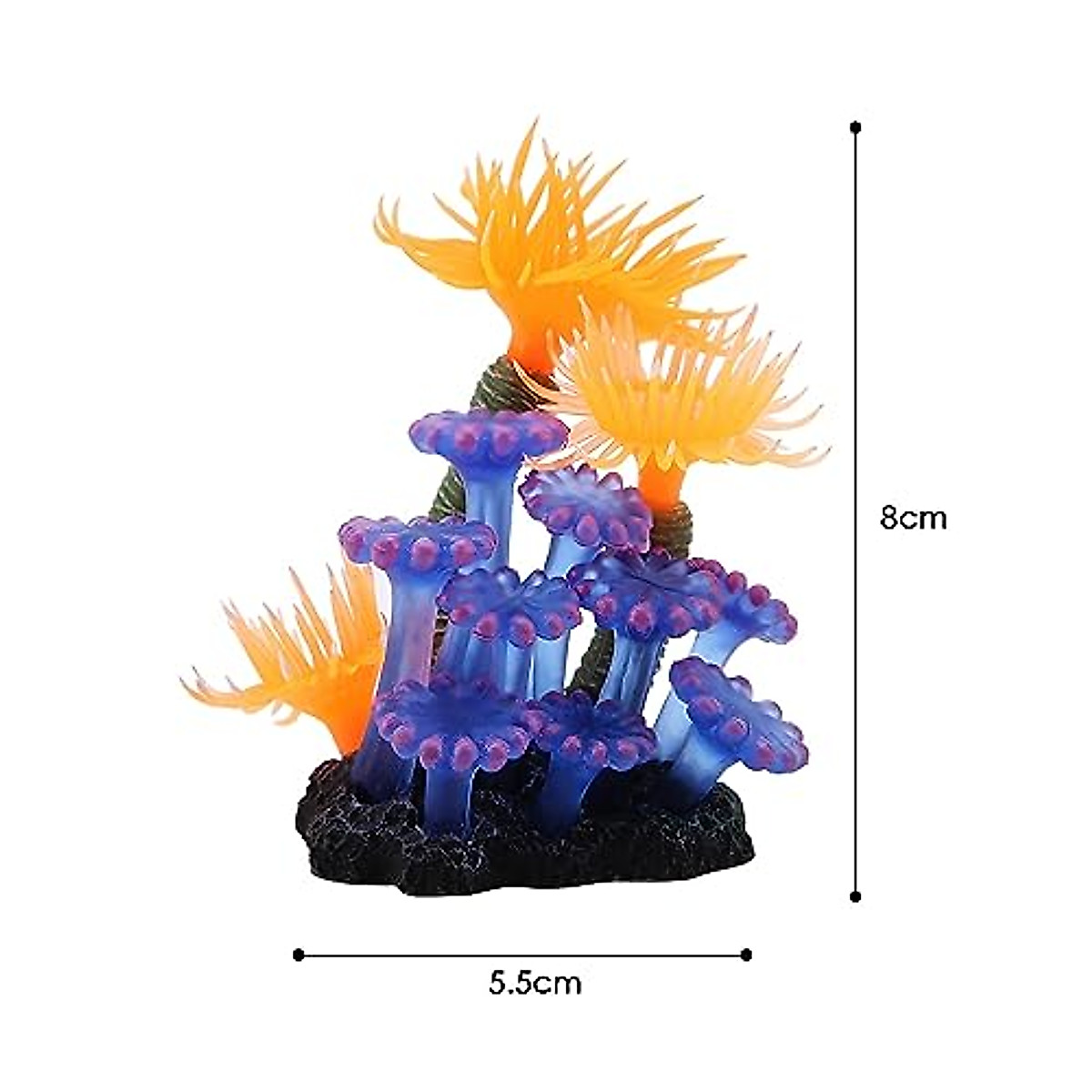 HEEPDD Aquarium Simulation Silicone Coral Sea Anemone Artificial Aquatic Plants Fish Tank Landscape Decoration