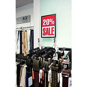 DURABLE Self-Adhesive Magnetic DURAFRAME Document Sign Holder, Letter-Size 8-1/2" x 11", Black, 2 Pack (476801)