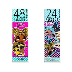 My Pet Elephant LOL Dolls Jigsaw Puzzle 2-Pack | LOL Puzzles with Coloring Book & Stickers (Ages 3+)