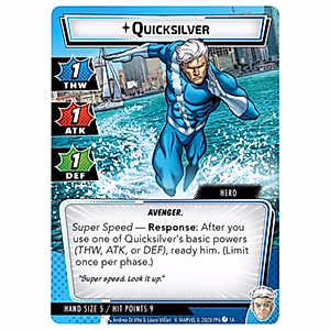 Marvel Champions The Card Game Quicksilver HERO PACK - Superhero Strategy Game, Cooperative Game for Kids and Adults, Ages 14+, 1-4 Players, 45-90 Minute Playtime, Made by Fantasy Flight Games