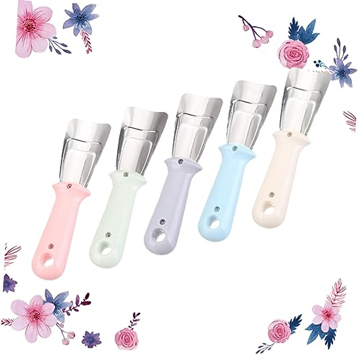 10 pcs Refrigerator for car Stainless Steel Refrigerator Stainless Steel Shovel deicing Scoops defrost Shovel Refrigerator ice Scraper Clean defrosting Spatula