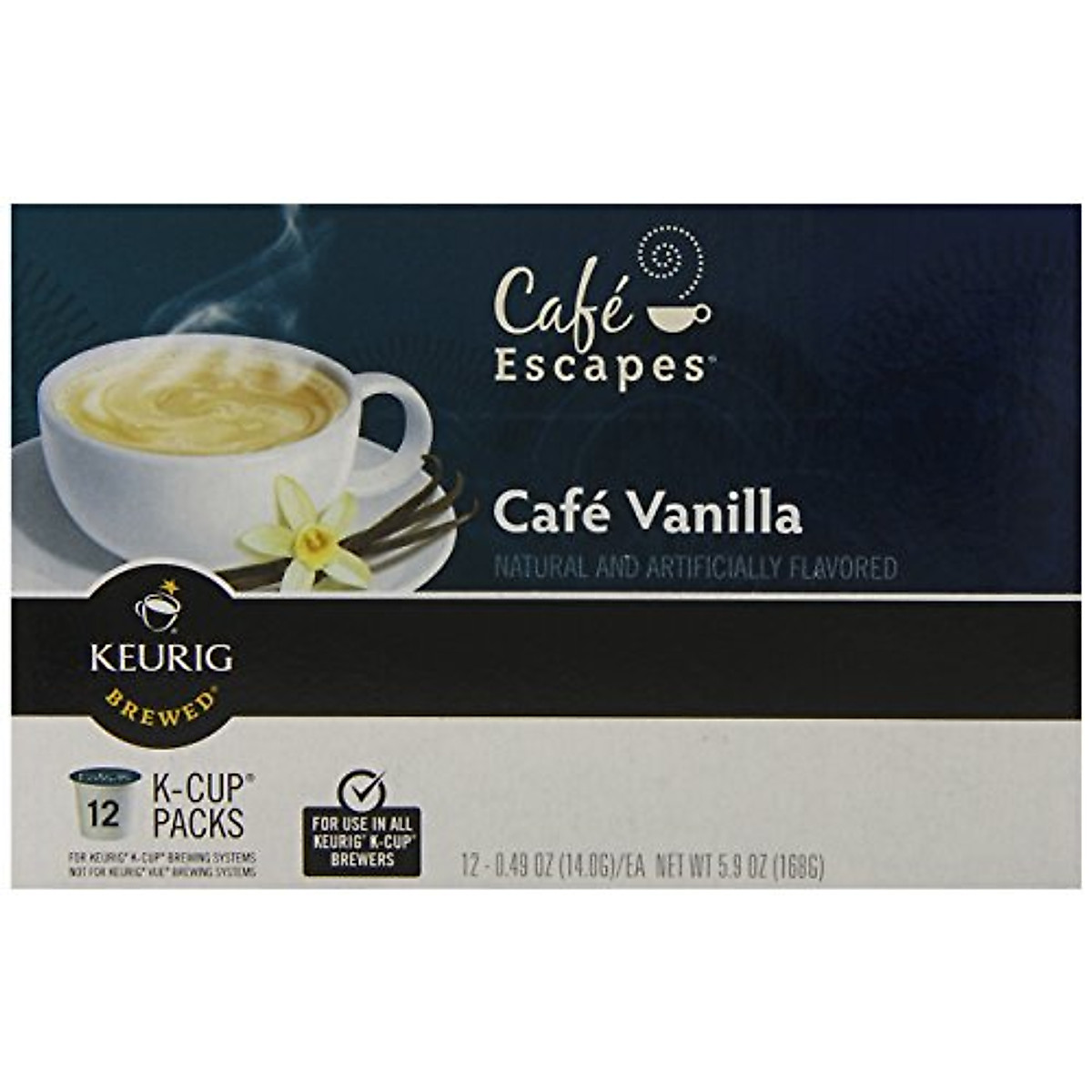Cafe Escapes Cafe Vanilla K-Cups 1 Box (12 K-Cups)