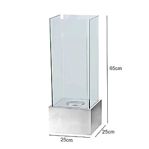 Exception Vertical Bio Ethanol Fireplace, Portable Fire Bowl, Freestanding Patio Fire Pit, for Indoor Outdoor Use