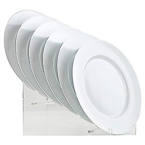 Calypso Basics by Reston Lloyd Melamine Salad Plate, Set of 6, White,72300SET