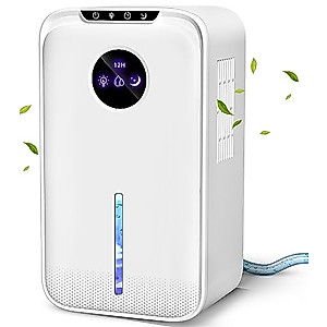 Dehumidifiers for Home Room Basement,88oz Dehumidifier With Drain Hose for Bathroom Bedroom Closet RV Camper (800Sq.ft)