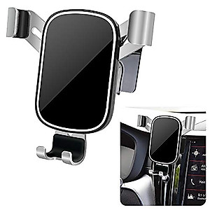 musttrue LUNQIN Car Phone Holder for 2018-2023 Volvo XC60 [Big Phones with Case Friendly] Auto Accessories Navigation Bracket Interior Decoration Mobile Cell Mirror Phone Mount