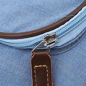 Sevenfly Women'S Denim Cross-Body Bag Mini Shoulder Handbags Organizer Purse Wallet(Dark blue)