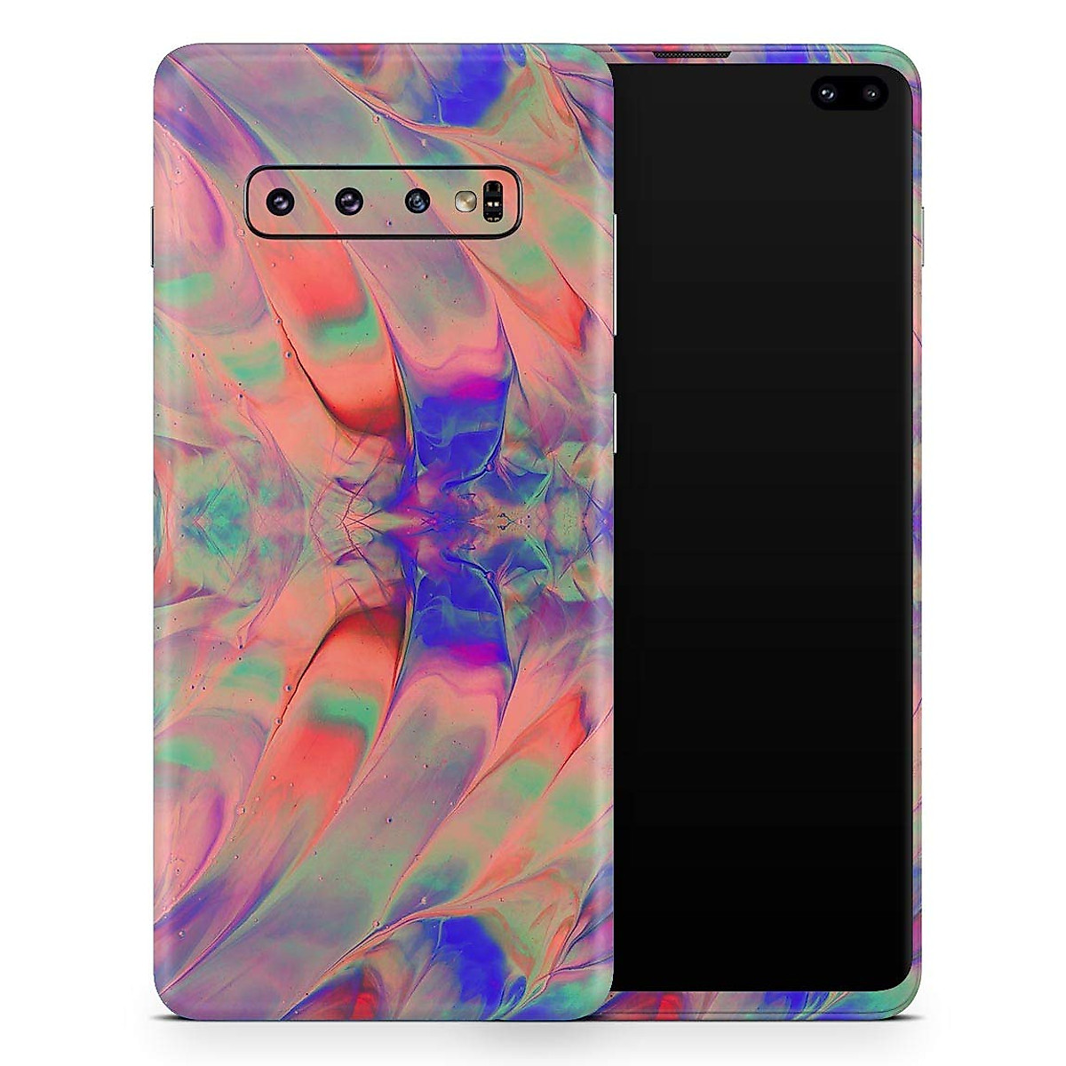 DesignSkinz Liquid Abstract Paint Remix V64 Protective Vinyl Decal Wrap Skin Cover Compatible with The Samsung Galaxy S20 (Screen Trim & Back Glass Skin)