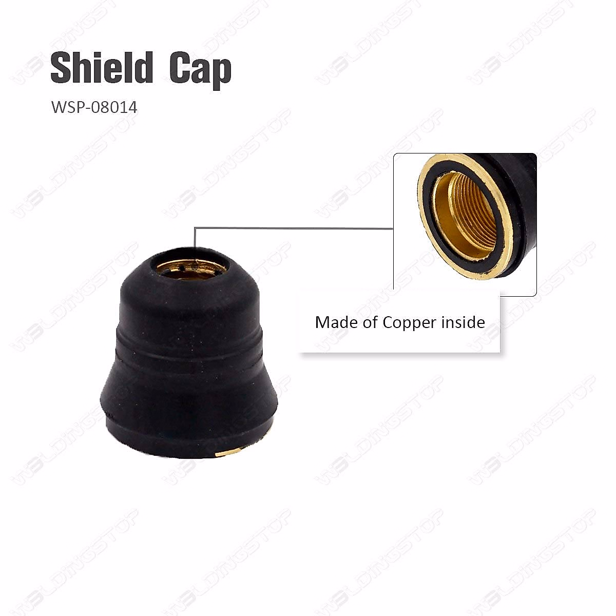 WeldingStop Plasma Cutting Torch for harbor freight 62204 IPT-60 PT-60 IPT-40 PT40 Tip 0.039'' 1.0mm Electrode Shield Cap Stand Off 22pcs