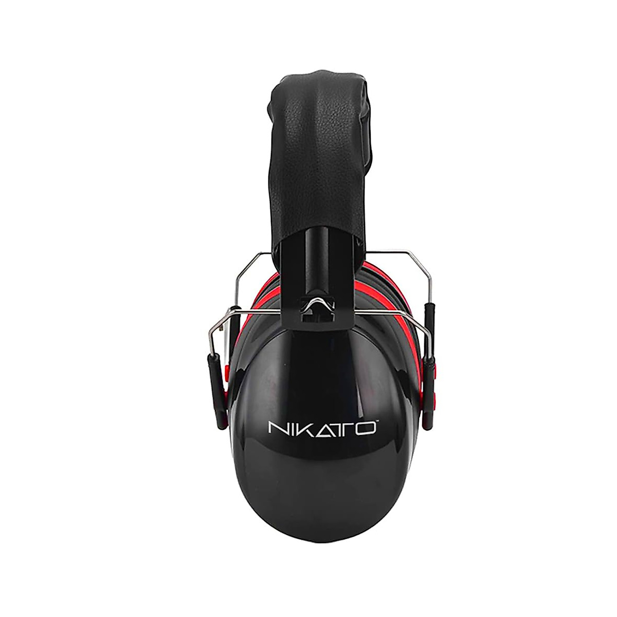 NIKATTO Noise Reduction Earmuffs/Professional Ear Defenders/Luxury Folding / 26 DB/Construction/Work/Black and Red