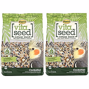 Higgins 2 Pack Vita Seed Cockatiel Food 2.5 LB. Ea Cockatiel Food 2 Bags 5 Pounds Total