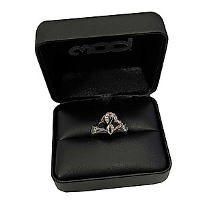 Harley-Davidson Women's White & Rose Gold Bling Infinity Hearts Ring (7)