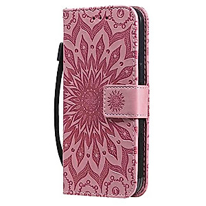 Fansipro Phone Cover Wallet Folio Case for SAMSUNG GALAXY A40, Premium PU Leather Slim Fit Cover for GALAXY A40, 2 Card Slots, exact fitting, Pink