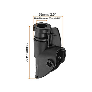 PATIKIL Lounge Chair Seat Latch Hinge, 1 Set Fixed Catch Lock and Release for Recliner Beach Lounge Chair Anti Gravity Foldable Reclining Chair, Black