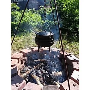 Cuisiland 8.6QT Pre-seasoned Cast Iron Potjie pot