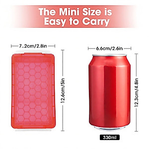 testyu Small Plastic Box, 4.3" X 2.3" X 1.5" Stackable Mini Plastic Storage Box with Lid, Clear Plastic Organizer Container for Jewelry Beads Small Crafts Items Accessories - 6 Pack