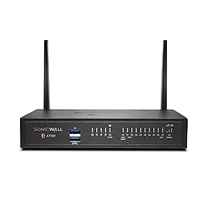 Sonicwall TZ470W Secure Upgrade Plus - 2YR Threat Edition (02-SSC-7273) | TZ470W Wireless Network Security Appliance with 2 Year Threat Protection Service Suite | Next-Generation Firewall