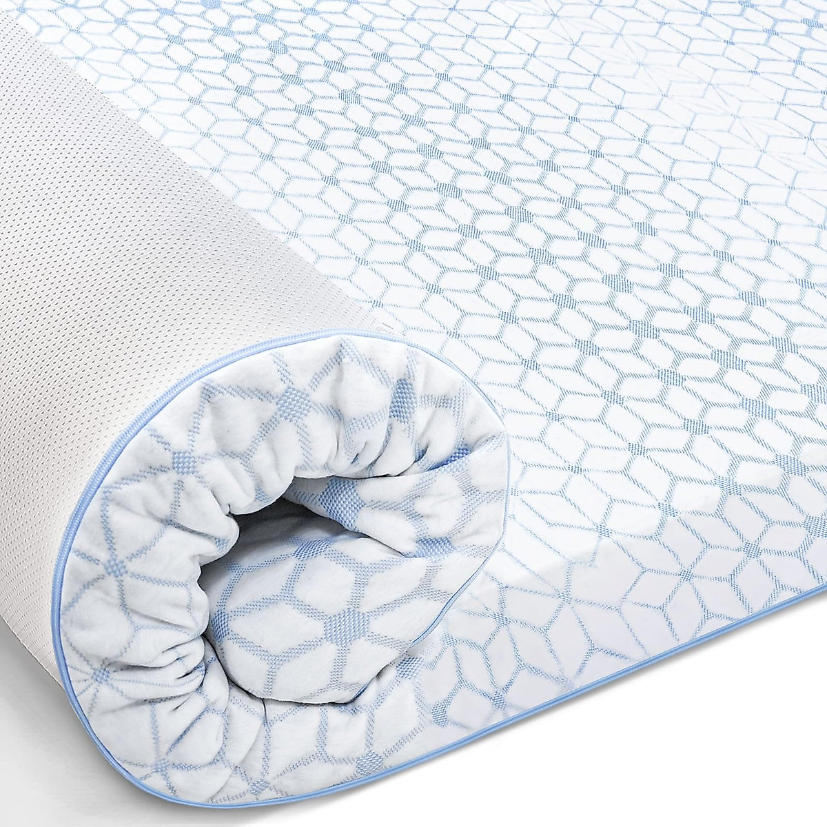 Memory Foam Mattress Topper Full Size 3 Inch, Premium High-Density Memory Foam, Ventilated Design, Removable & Washable Cover, 10 Years Warranty