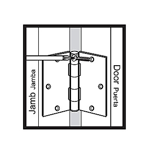 3-1/2 in. Matte Black Square Corner Smooth Action Hinge (3-Pack)