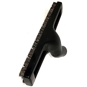 MP Maresh Products Vacuum Brush Attachment Compatible with Central Vac - Horse Hair Bristles for Thorough Cleaning, Bare Floor or Wall Brush, Replacement Part for Central Vac - 12" with Wheels (Black)