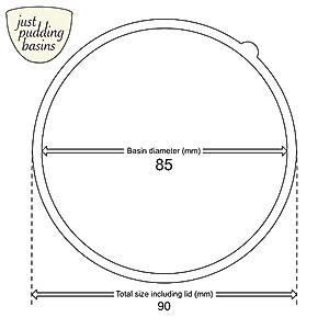5 fl oz Small Pudding Mold and Lid Clear Reusable Food Safe Plastic Steam Pudding Bowls (4 pack)