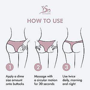 IsoSensuals CURVE Butt Enhancement Cream - for Women and Men, Natural Growth and Plumping Enhancer, Faster, Thicker, Bigger Results, 2 Month Supply